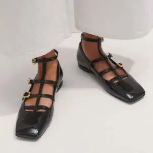ME+EM Caged T-bar Ballerina Flat
