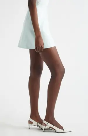 COURREGES Re-edition Vinyl Miniskirt - Light Mint