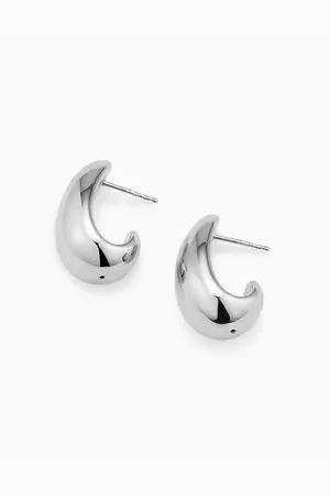 ORADINA Sterling Contour Drop Earrings