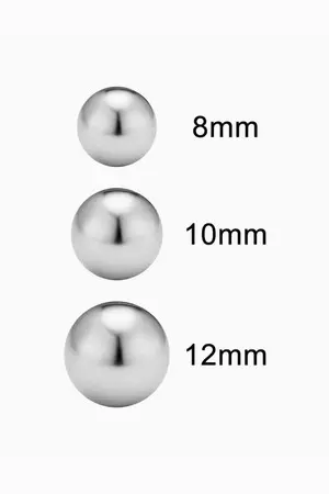 ORADINA Sterling Ball Stud Earrings
