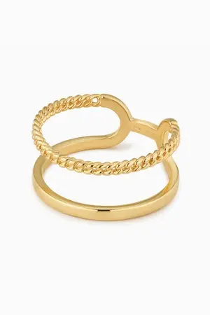 ORADINA 14k Twin Set Ring