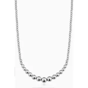 ORADINA Sterling Beaded Necklace - Silver