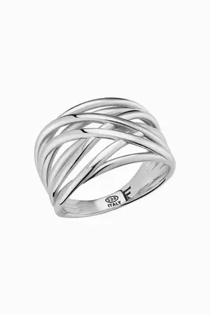 ORADINA Sterling Lattice Ring - Silver