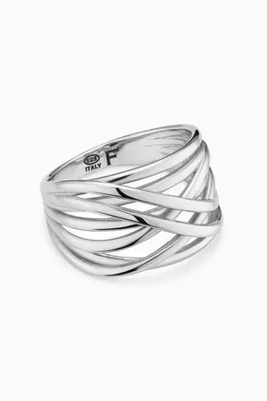 ORADINA Sterling Lattice Ring
