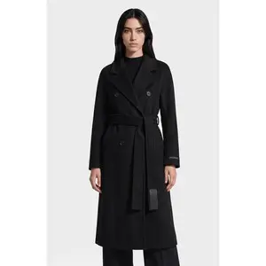 Rudsak Belted Double-breasted Coat - Black