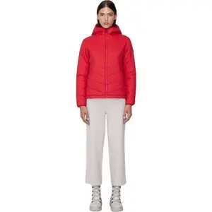 QUARTZ CO. Quartz Co. Camila Lightweight Hooded Insulated Jacket Fiery Red