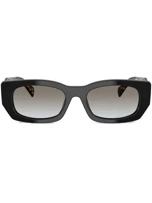Prada Tortoiseshell-effect Sunglasses - Black
