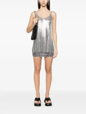 Rabanne Mesh Tank Top - Silver
