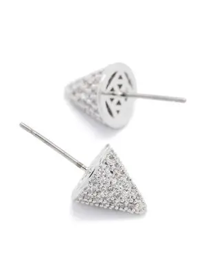 Eddie Borgo Pavé Cone Earrings - Silver
