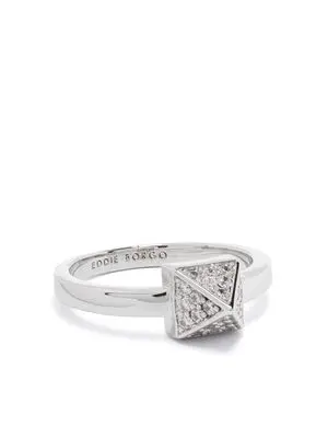 Eddie Borgo Pavé Pyramid Ring - Silver