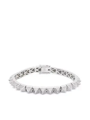 Eddie Borgo Pavé Pyramid Bracelet - Silver