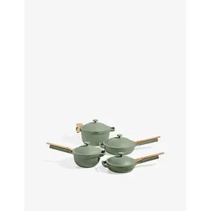 OUR PLACE Cookware Four-piece Aluminium Set - Sage