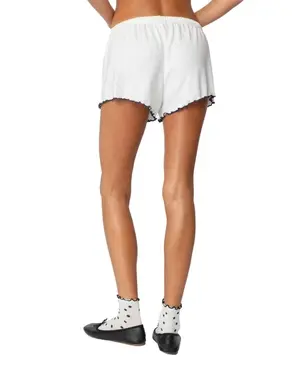 EDIKTED Chelsey Pointelle Shorts