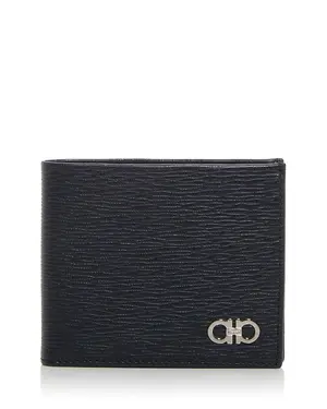 FERRAGAMO Revival Leather Bifold Wallet - Deep Ocean