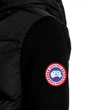 Canada Goose Hybridge Quilted Knit Hoody Jacket - Black