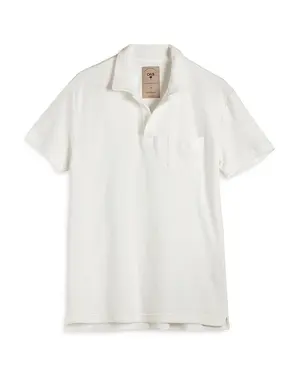 Oas Cotton Terry Regular Fit Pocket Polo Shirt White