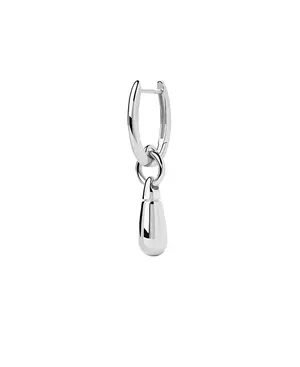 PDPAOLA Pdpaola Jupiter Single Hoop Earring Silver