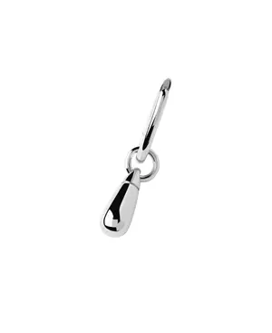 PDPAOLA Jupiter Single Hoop Earring - Silver