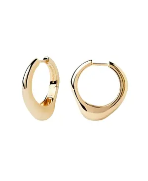 PDPAOLA Pdpaola Riba Huggie Earrings