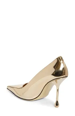 JIMMY CHOO Ixia Metallic Pointed Toe Pump