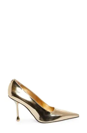 JIMMY CHOO Ixia Metallic Pointed Toe Pump