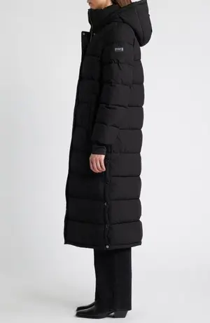 Bcbgmaxazria Long Puffer Coat - Black