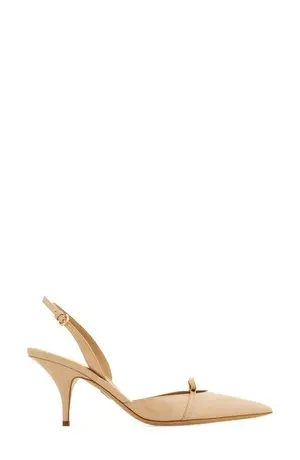 FERRAGAMO Gylla Slingback Pumps - Beige