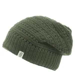 NIRVANNA DESIGNS Nirvana Designs Boho Slouch Beanie Olive