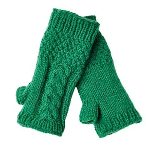 NIRVANNA DESIGNS Nirvana Designs Cable Handwarmers Emerald
