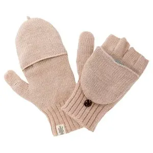 NIRVANNA DESIGNS Bryant Fingerless Gloves With Flap - Pink Quartz