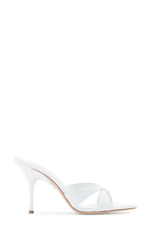 Jeffrey Campbell Symone Pointed Toe Sandals - White Patent