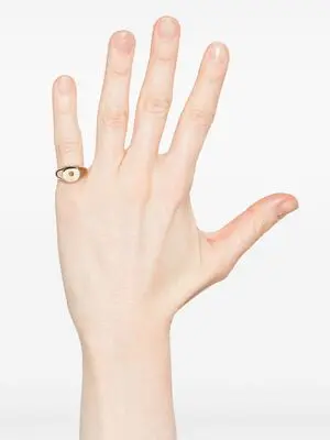 Eddie Borgo Mini Pyramid Signet Ring - Gold