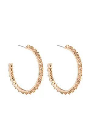 Eddie Borgo Pavé Pyramid Earrings - Gold