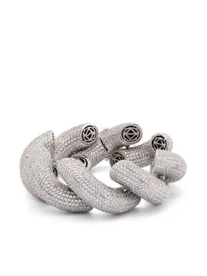 Eddie Borgo Pavé Rope Bracelet - Silver