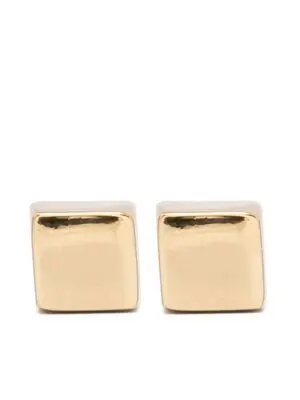 Eddie Borgo Mini Cube Stud Earrings - Gold