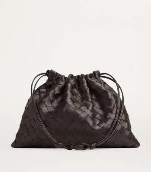 Bottega Veneta Woven Leather Shoulder Bag - Brown