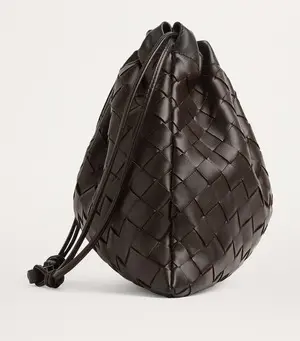 Bottega Veneta Woven Leather Shoulder Bag - Brown