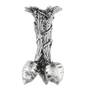 Christofle Plated Bunch Of Carrots Vase - Silver
