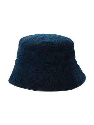 FERRAGAMO Logo Velvet Bucket Hat