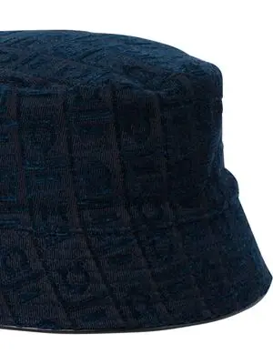 FERRAGAMO Logo Velvet Bucket Hat