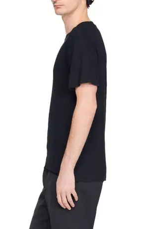 Sandro Certified Linen T-shirt - Black