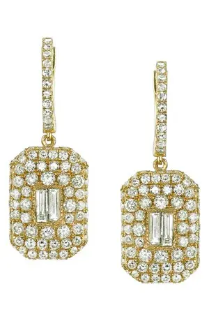 Shay 18k Gold Diamond Drop Earrings - Yellow Gold