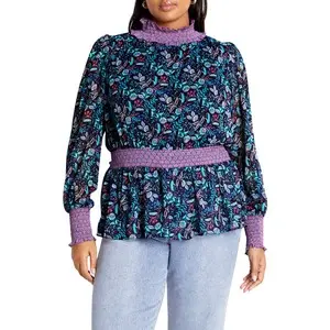 City Chic Floral Blouses