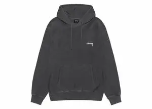 StÜssy Smooth Stock Pigment Dyed Hoodie - Black