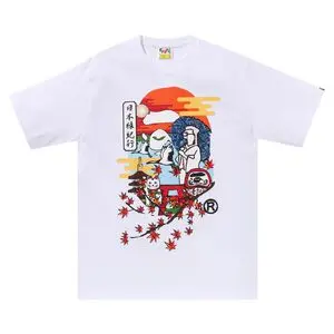 A BATHING APE Japan Culture Ape Head Tee - White