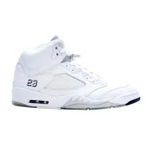 JORDAN 5 Retro+ Metallic - White