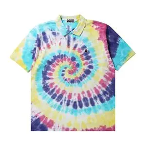 A BATHING APE Relaxed Tie Dye Polo - Multicolor