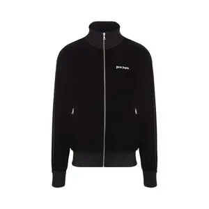 Palm Angels Velvet Track Jacket - Black