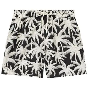 Palm Angels Palms All Over Swim Shorts /off White