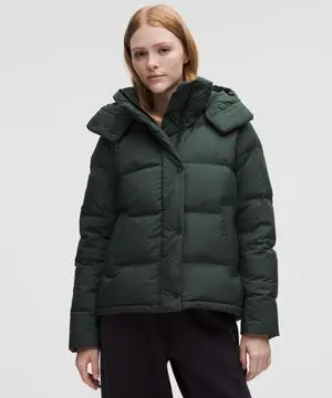 Lululemon Wunder Puff 600-down-fill Jacket - Rainforest Green/green Dream